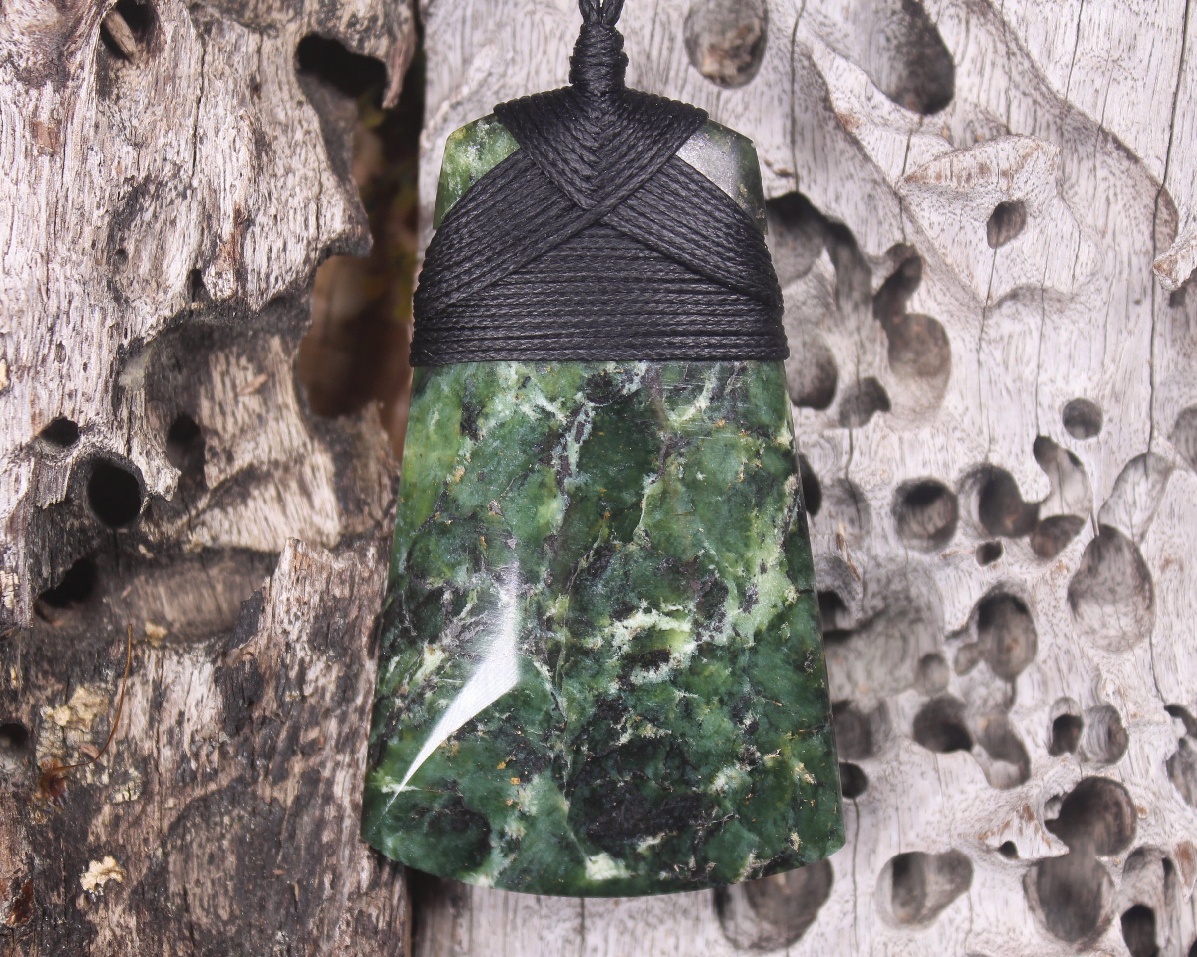 NZ Greenstone Medium Toki Pendant (BK056) Douglas Creek Pounamu ...