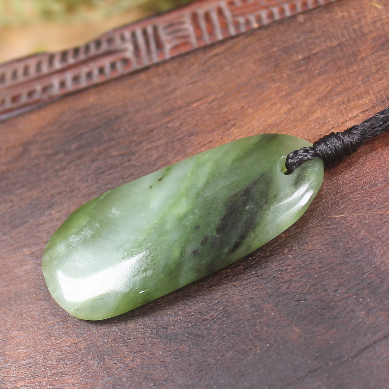 NZ Greenstone Small Roimata Pendant (BP809) Hapopo Pounamu – Greenstone ...