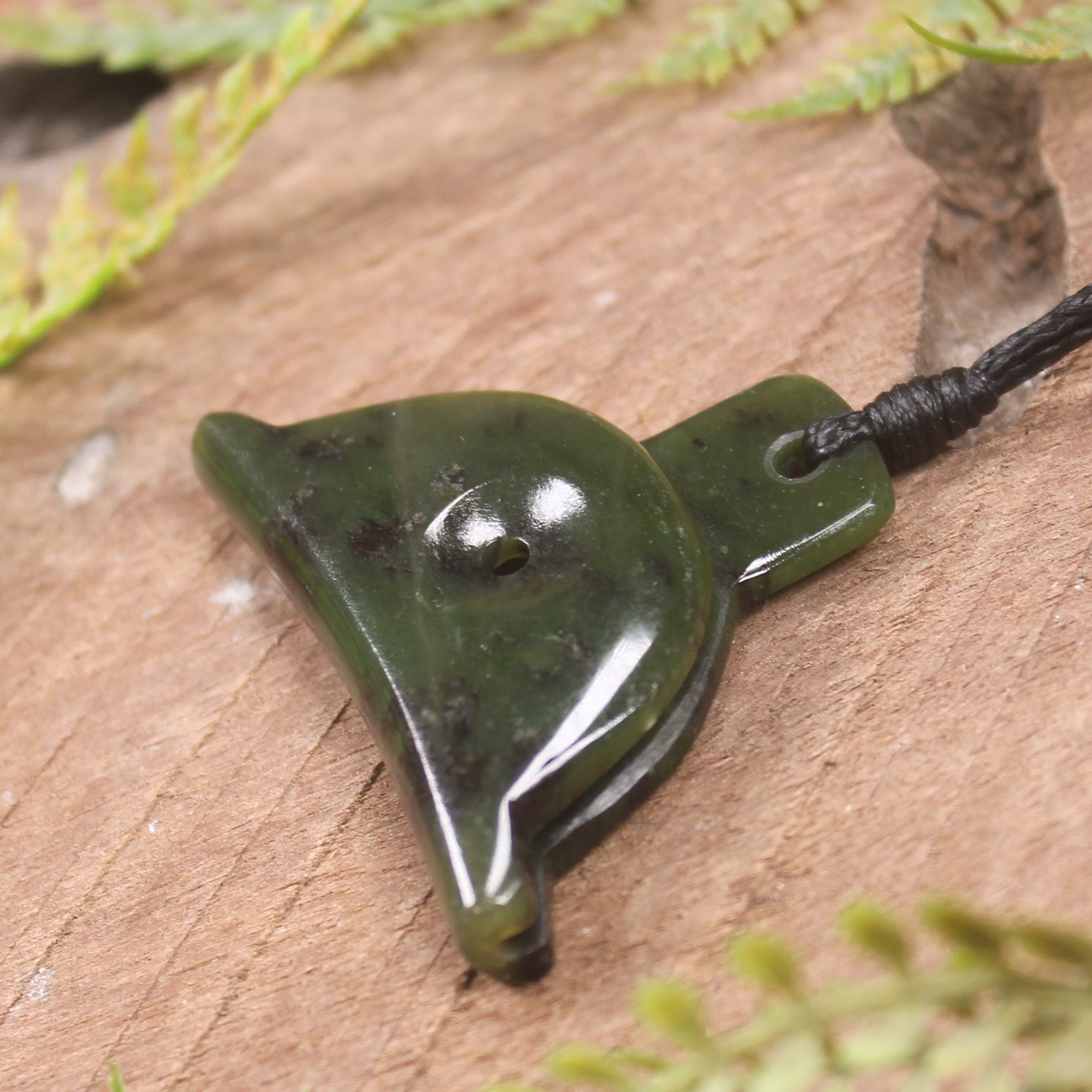 NZ Greenstone Shepard Dog Whistle Pendant (BP929) Rimu Pounamu ...